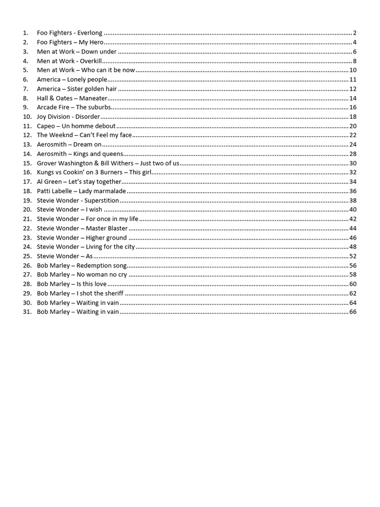 Songbook 3 | PDF | Song Structure | Musical Forms