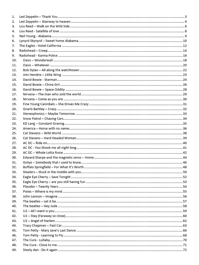 Songbook | PDF | Song Structure