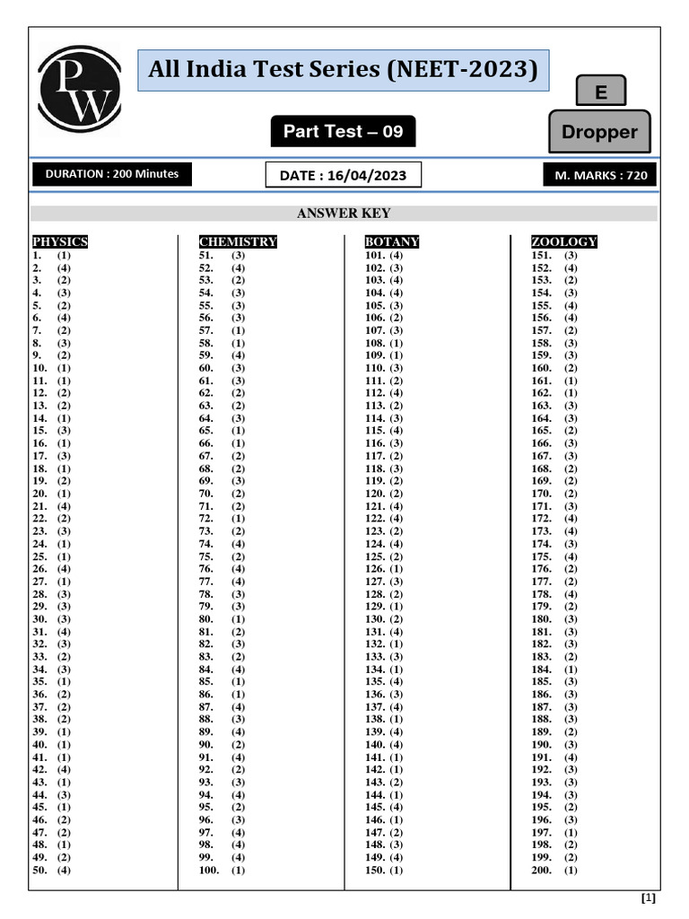 AITS Part Test | Download Free PDF | Amine | Oxide
