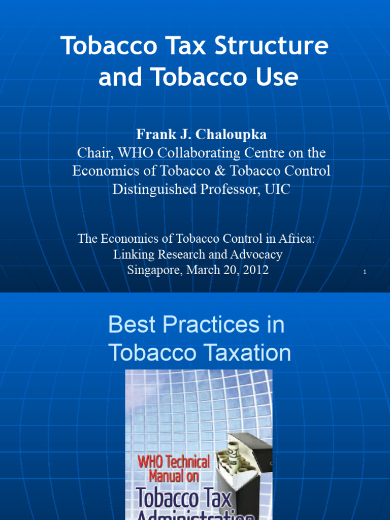 Tax Structure in Tobacco Industry | PDF | Taxes | Excise