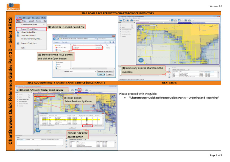 3D - ChartBrowser Quick Reference Guide - v2 0 - Select - ARCS | PDF | Computing | Software