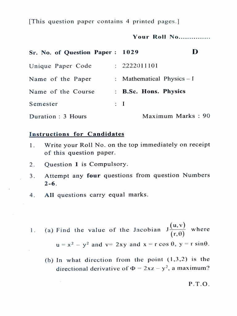 MP 1 Paper | Download Free PDF | Equations | Applied Mathematics