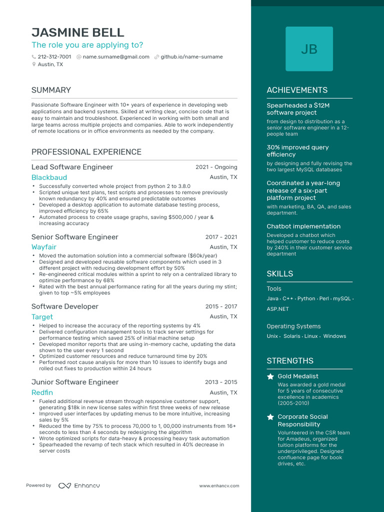 Jasmine Bell Resume | PDF | Software | Automation