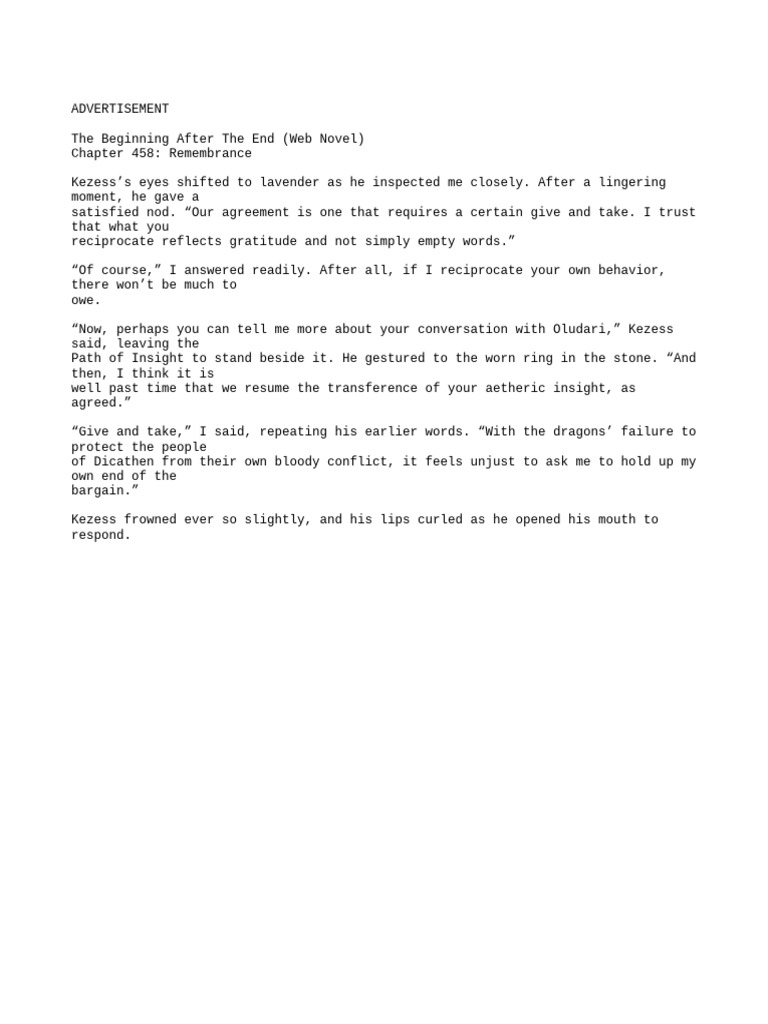 The Beginning After The End (Web Novel) - Chapter 458 - Remembrance ...