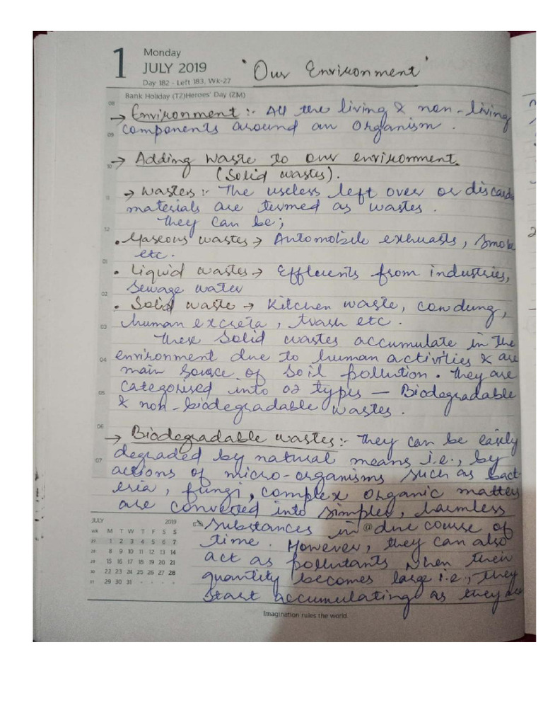 Our Environment | PDF