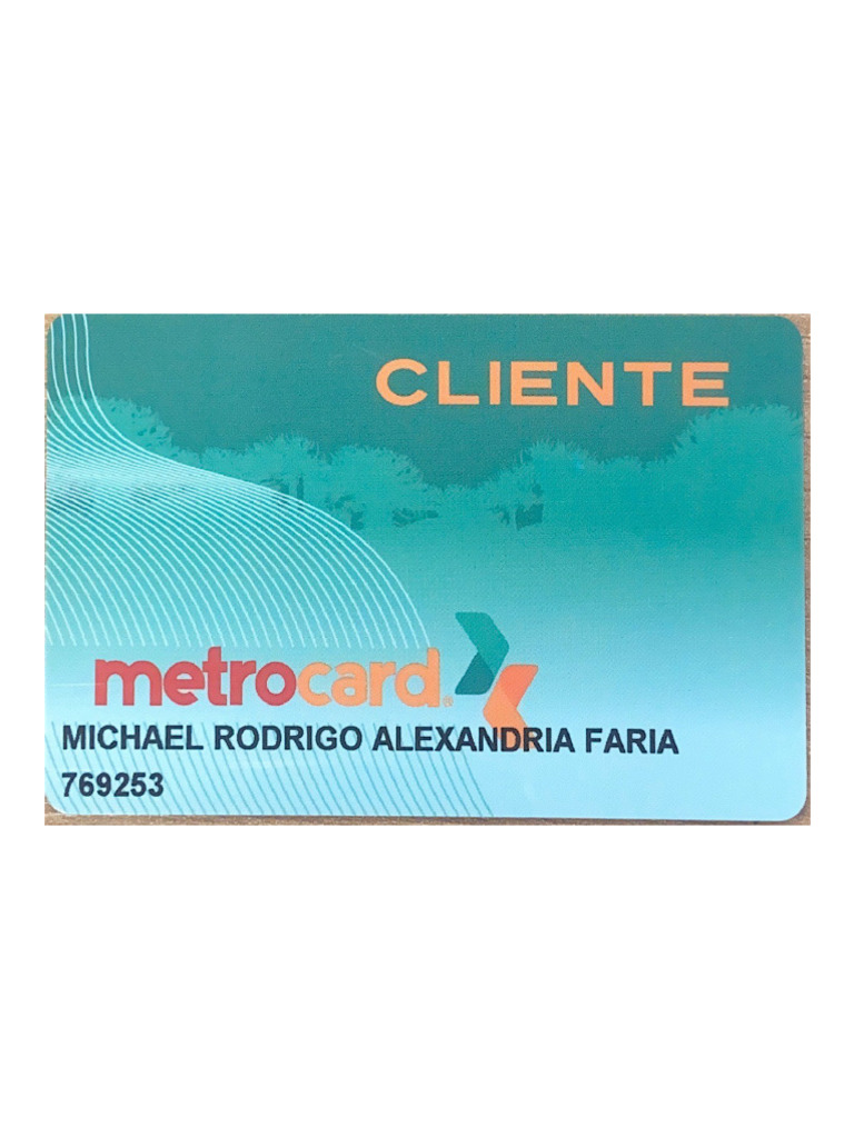 Cartao Urbs e Metrocard | PDF