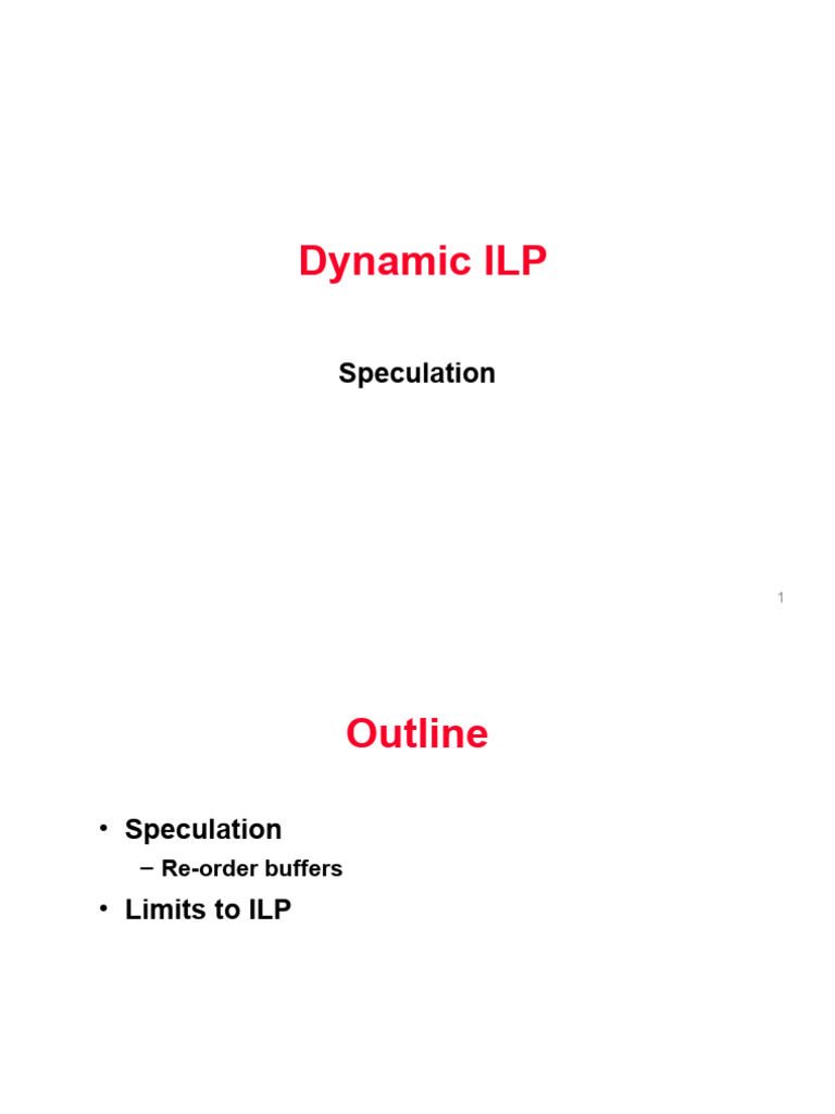 08 Speculation | PDF | Central Processing Unit | Computer Programming