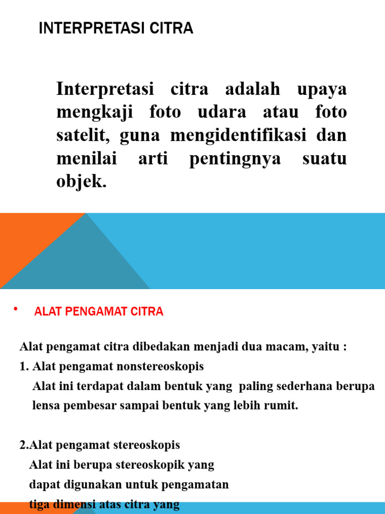 Panduan Interpretasi Citra Geografi | PDF