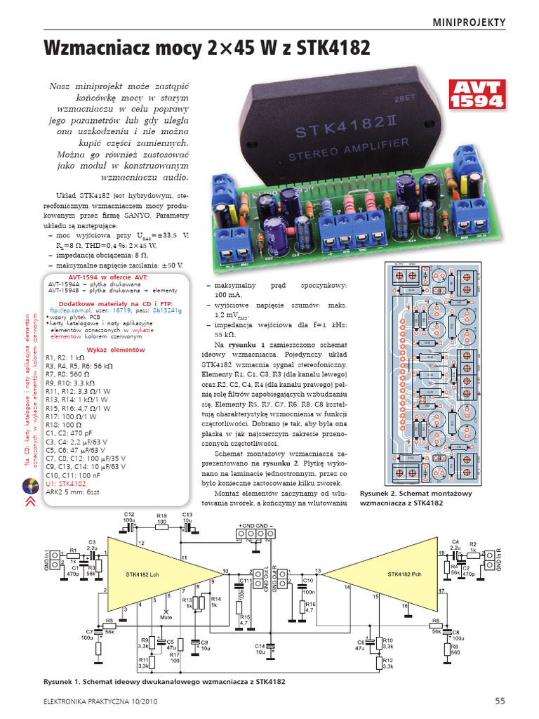 Datasheet STK 4182-2 | PDF