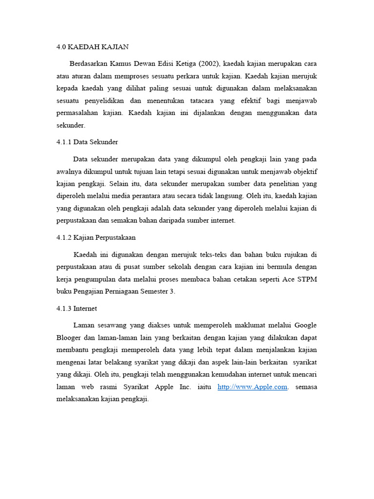 4.0 Kaedah Kajian PP | PDF