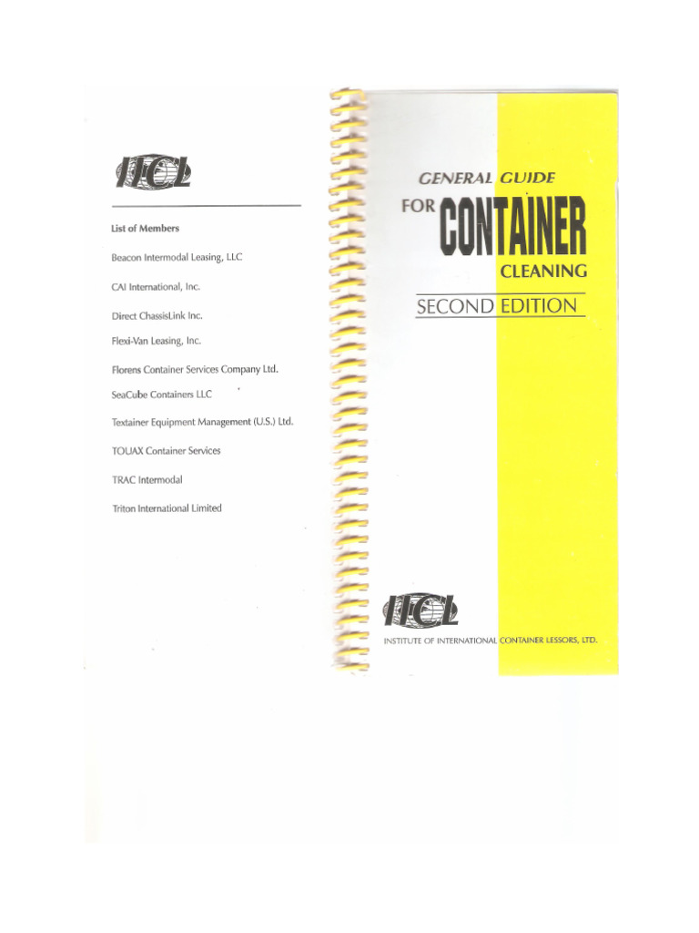 General Guide For Container Cleaning | PDF