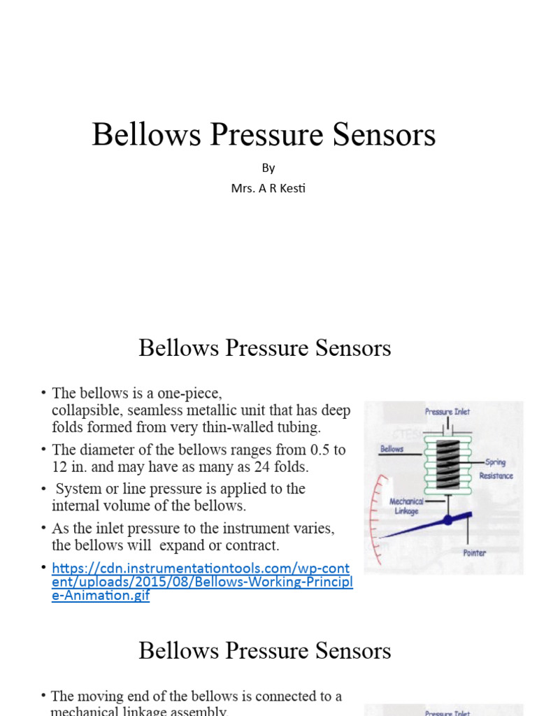 Bellows Pressure Sensors | PDF | Pressure Measurement | Pipe (Fluid ...