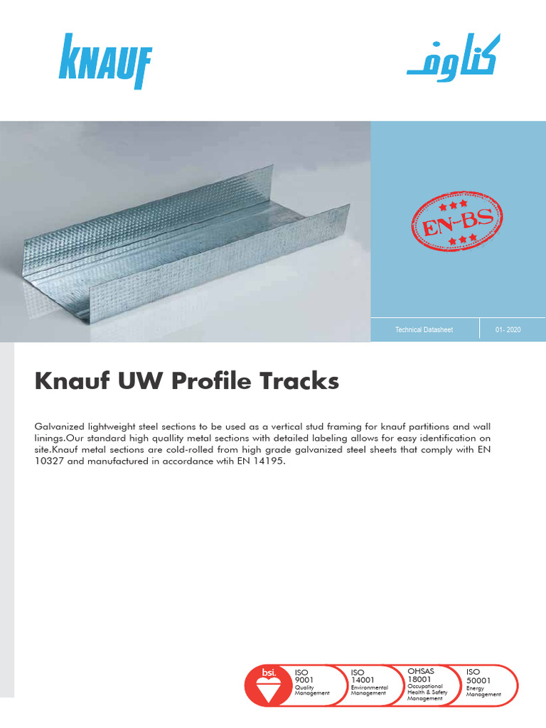 Knauf en-BS UW Tracks | PDF | Pallet