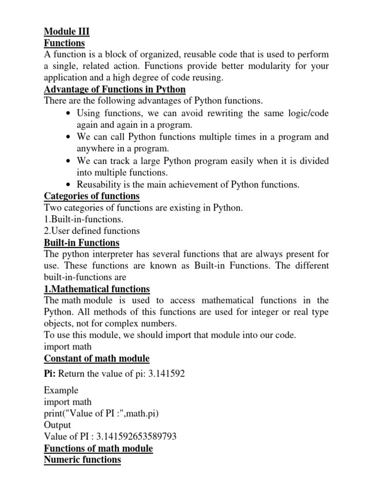 Sem 3 Python Module Iii Final Download Free Pdf Parameter Computer Programming Anonymous