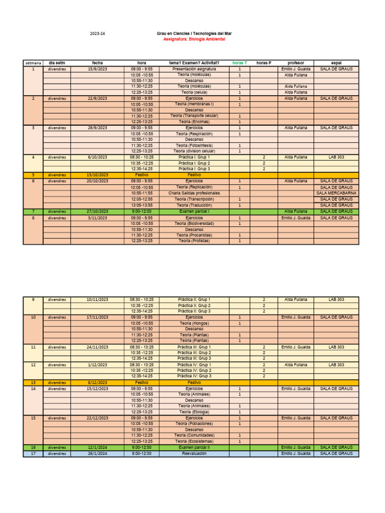 Calendario BA v2 | PDF