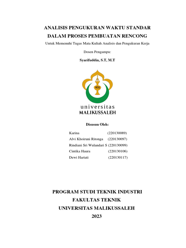 Laporan Peta Kerja | PDF