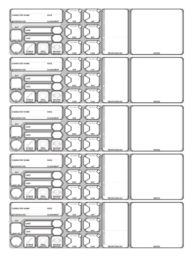 1406711-Partysheet 5-Player v2 Formfillable Autosize | PDF