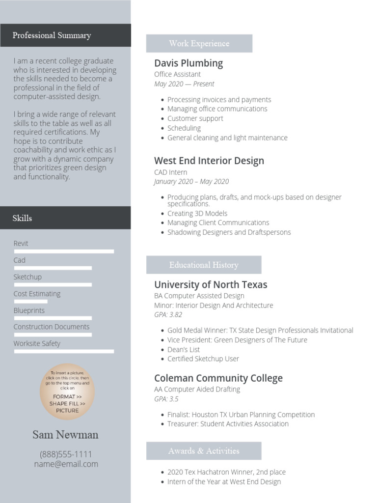 Resume Template | PDF | Computer Aided Design | Design