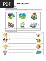 (Everybody Up 4 - Unit 5 & 6) : Revision Worksheet 4 | PDF