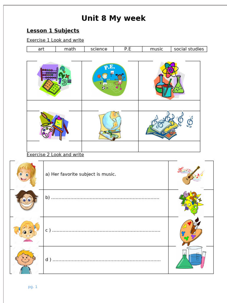 Bài Tập Everybody Up 2 - Unit 8 | PDF