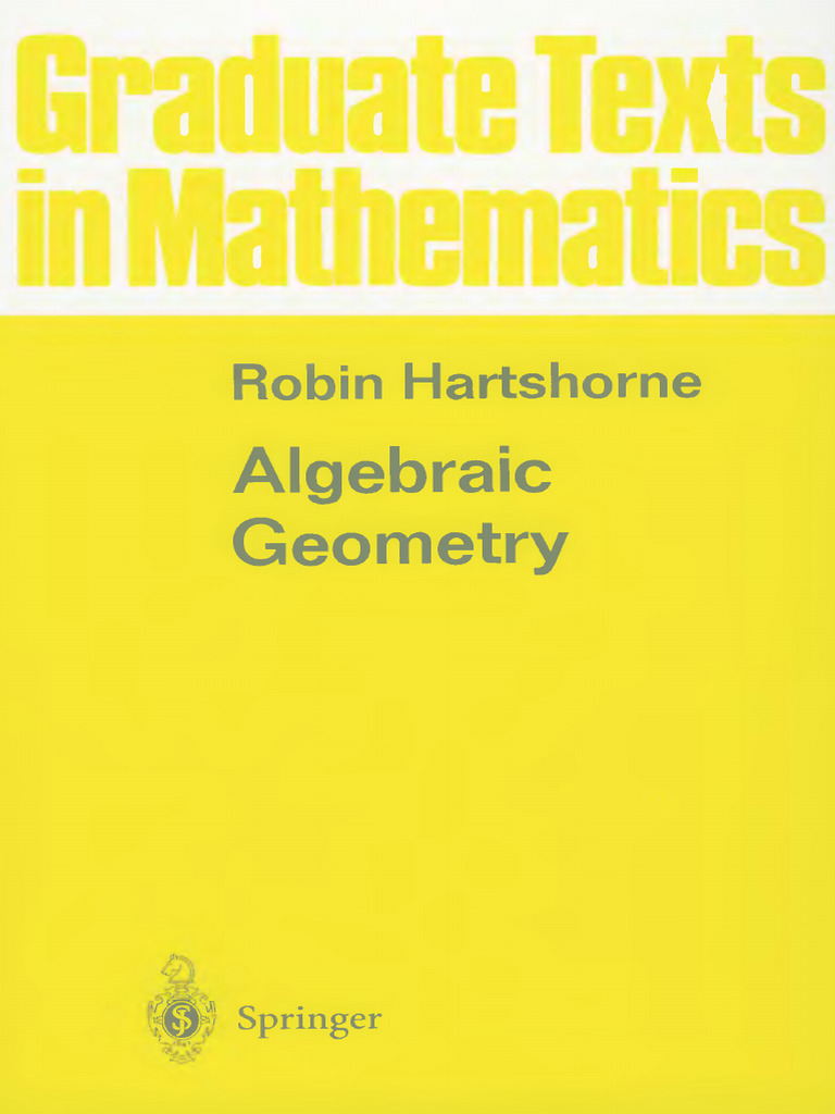 Algebraic Geometry | PDF