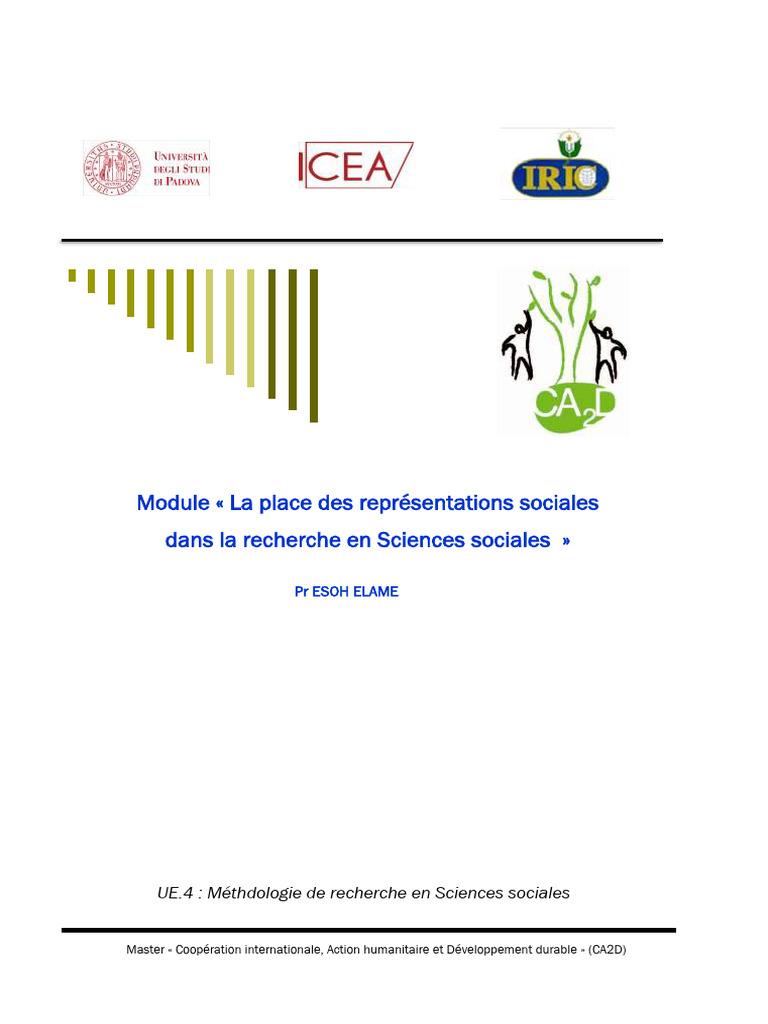 Representations Sociales Vers 2019 | PDF | Émile Durkheim | Identité ...