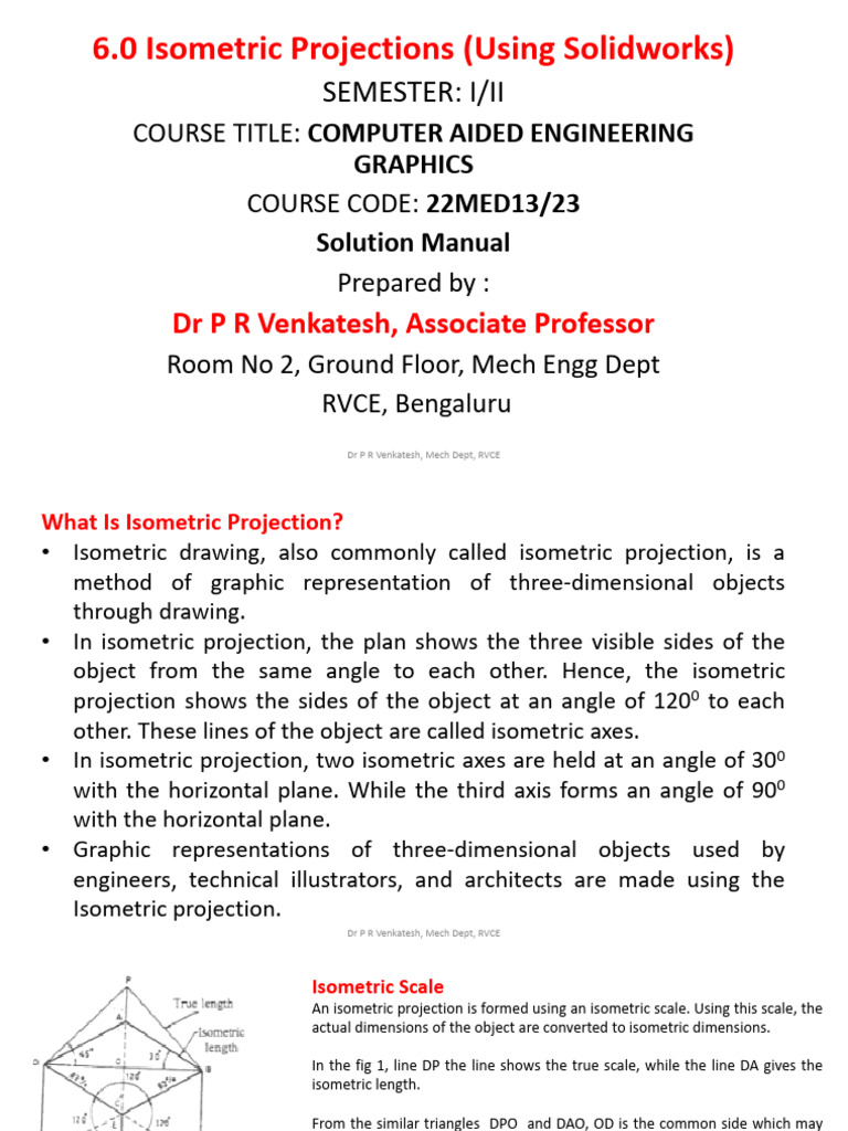 Isometric Projections Guide | PDF | Geometry | Euclidean Geometry