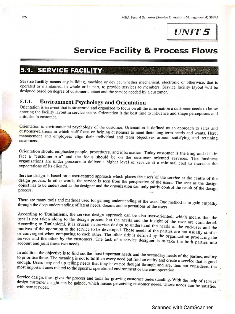 Service Operation Management 2nd Sem Unit 5 | PDF