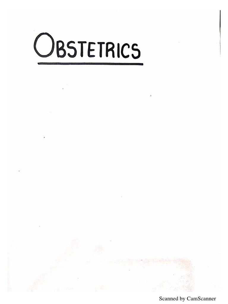Obstetrics by DR - Ramyasree B Notes | PDF
