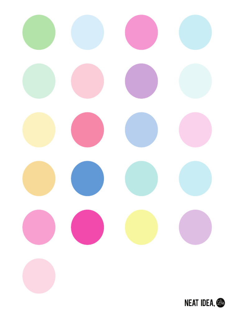 Kawaii Color Palette | PDF