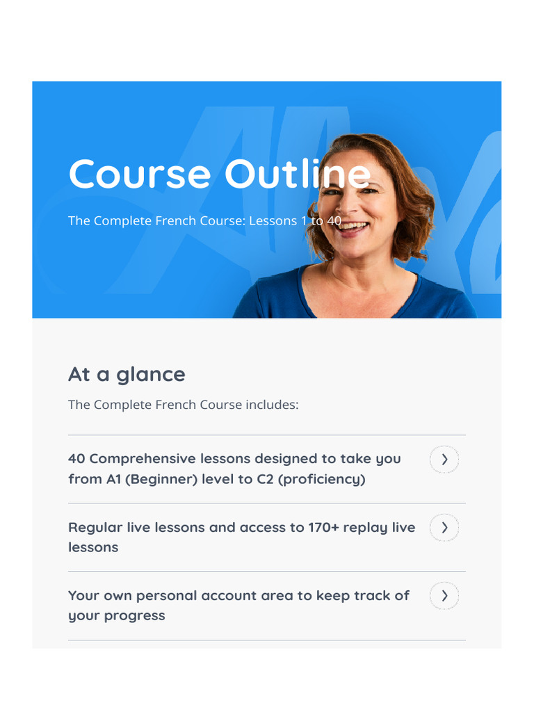 Complete French Course Overview | PDF | Verb | Grammatical Tense