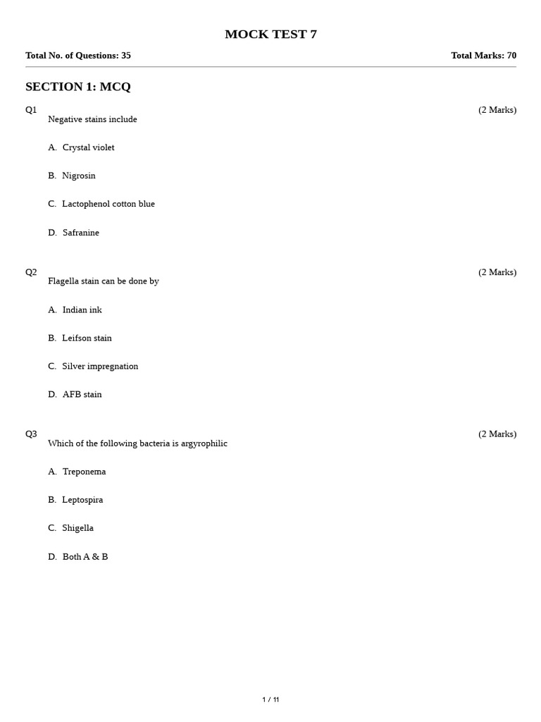 Mock 7 | PDF | Staining | Microscopy
