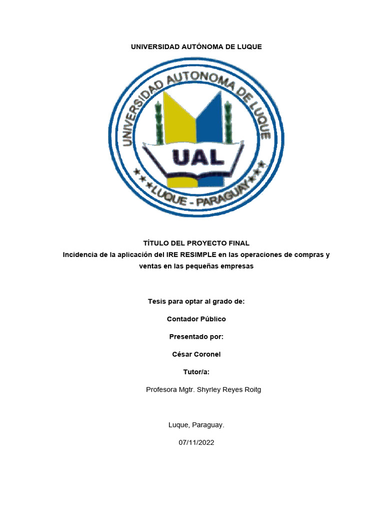 PF Cesar Coronel 21 - 11 | PDF | Impuestos | Economias