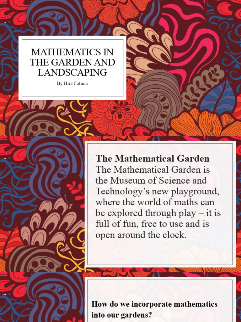 Mathematics in The Garden and Landscaping | PDF | Fractal | Pattern