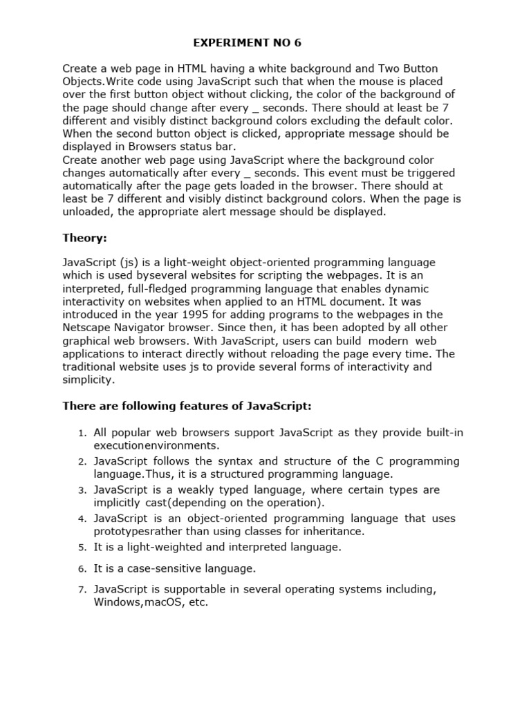 HSC Sop2 JS | PDF | Java Script | World Wide Web