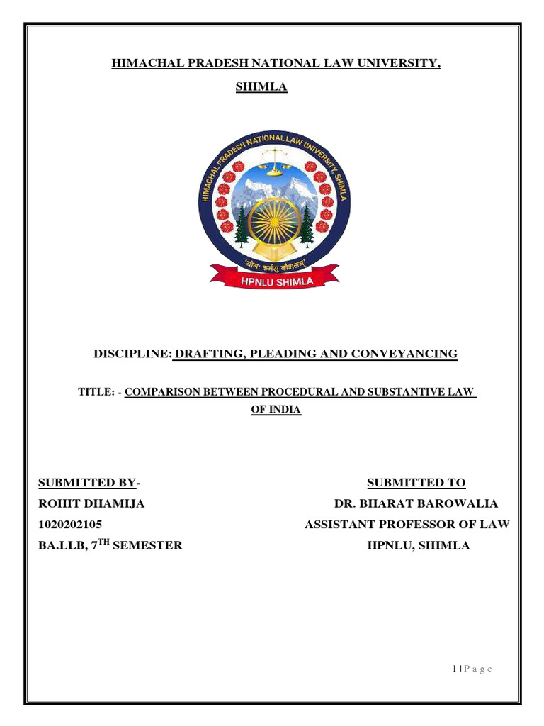 Comparison of Indian Law Types | PDF | Procedural Law | Crimes
