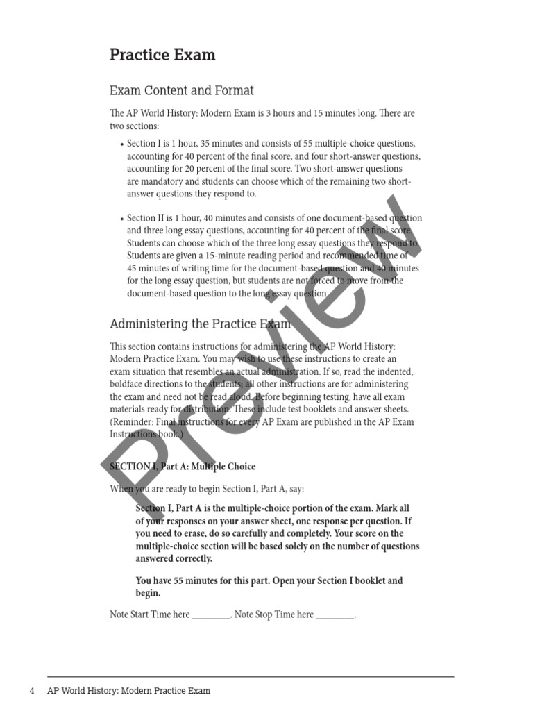 Ap World History 2020 Practice Exam 2 MCQ Preview 2 PDF | PDF ...