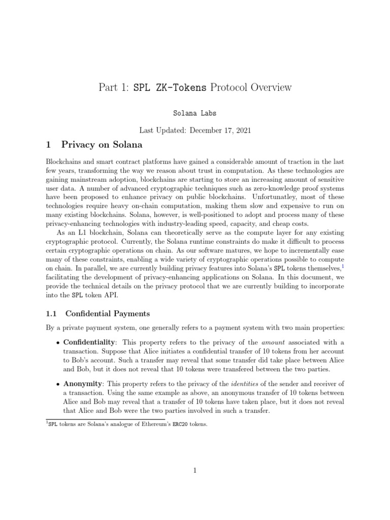 Solana ZK Part1 | PDF | Cryptography | Encryption