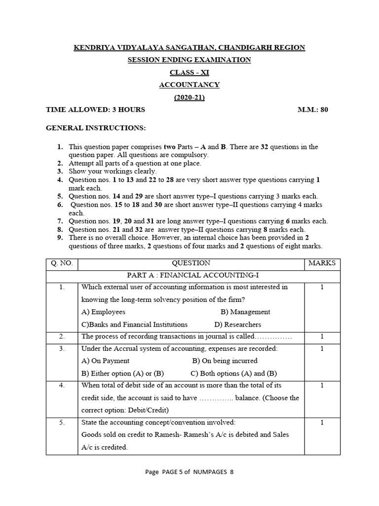Xi See Acc 2021 Set 2 QP | Download Free PDF | Debits And Credits | Banks