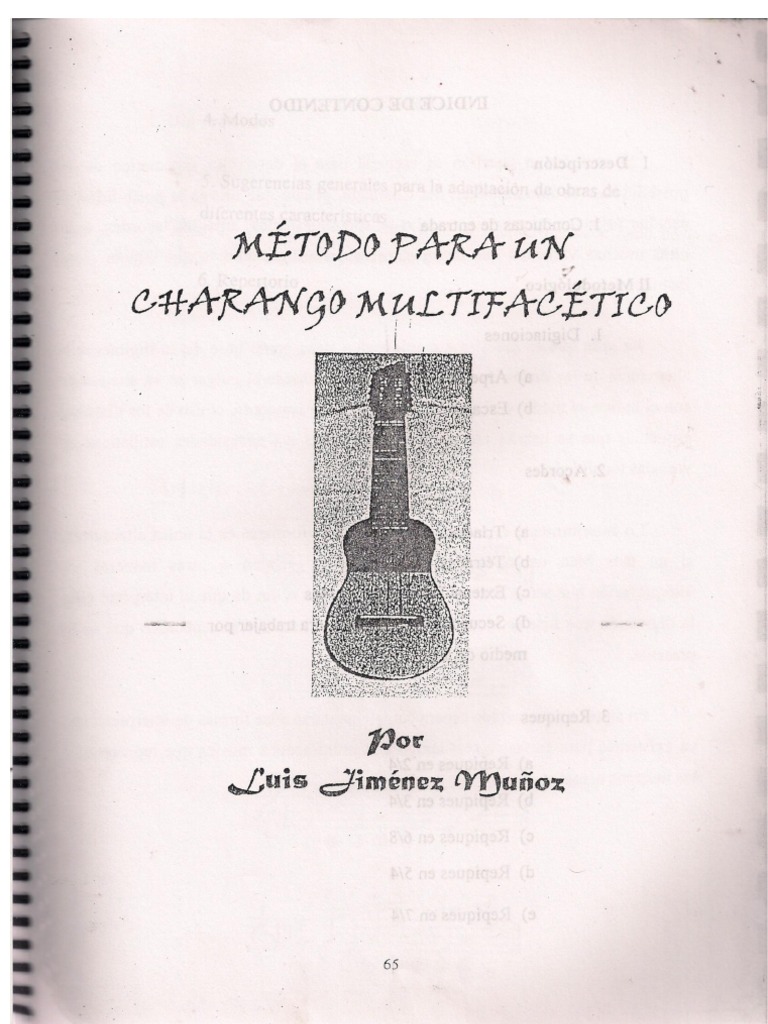 Metodo para Charango Multifacetico Por Luis Jimenez Muñoz | PDF