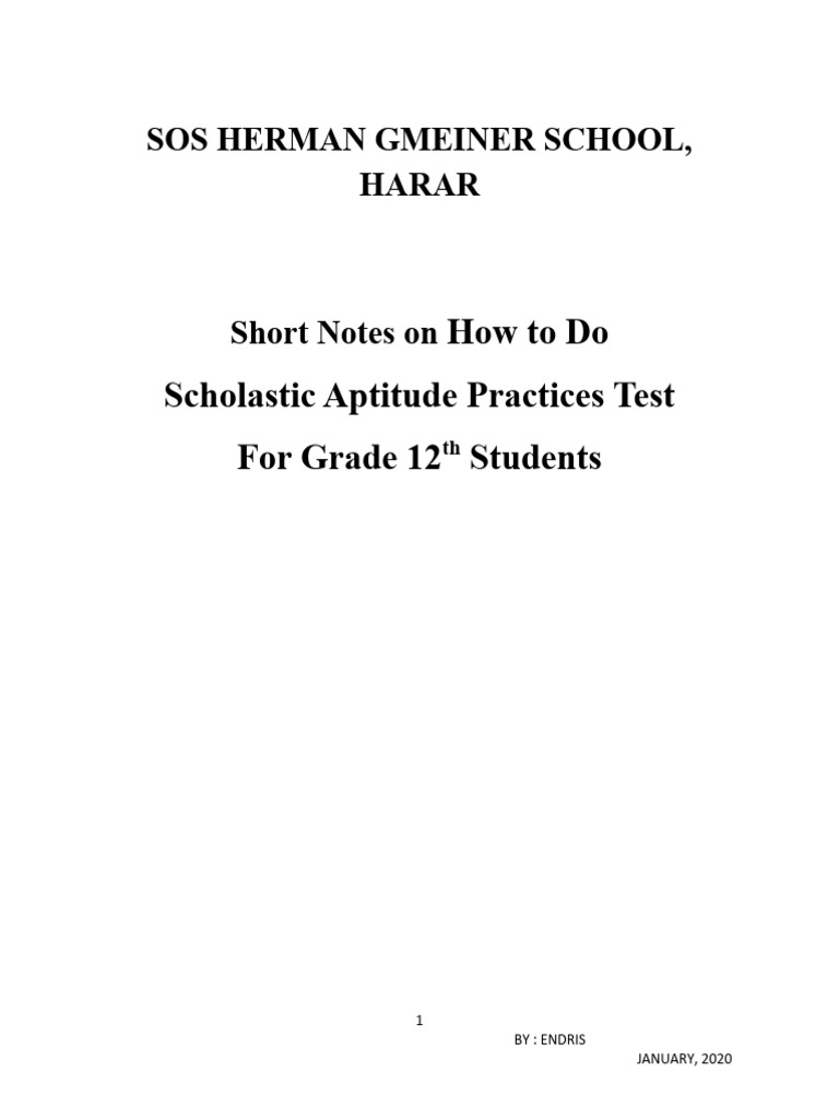 SAT Analogy Test Strategies | PDF | Sat | Word