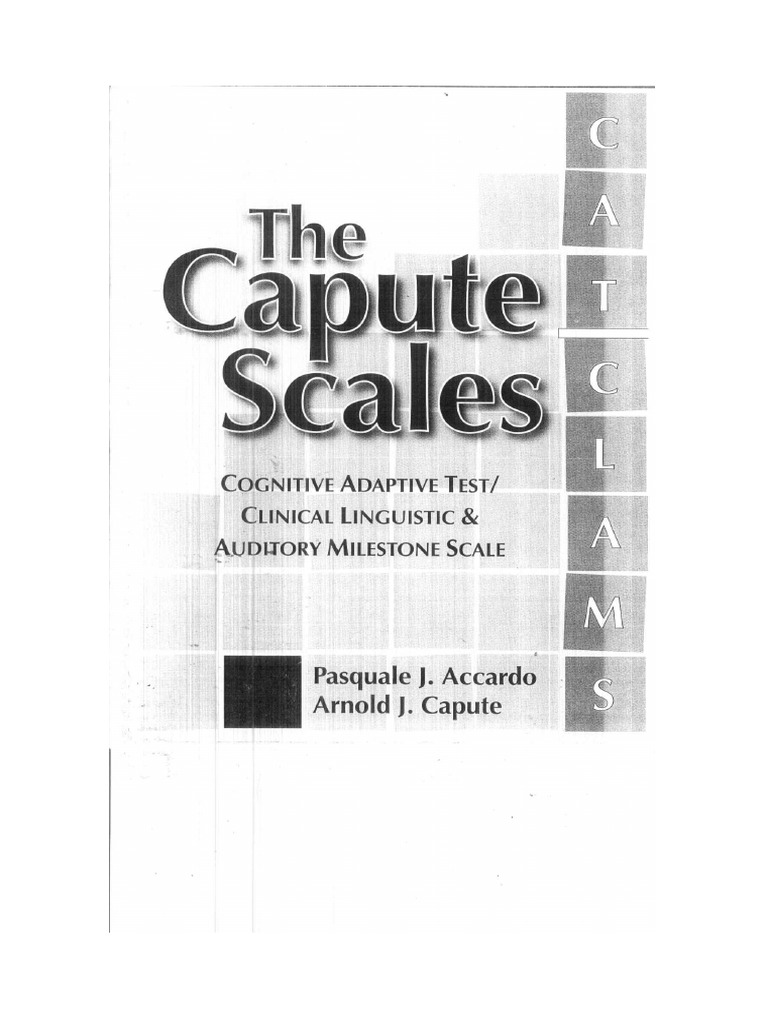 The Capute Scales-Cat - Clams | PDF