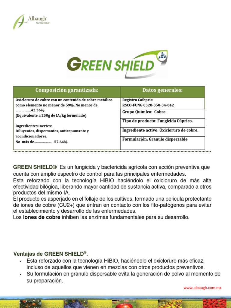 FT Green Shield | PDF | Cobre | Agua