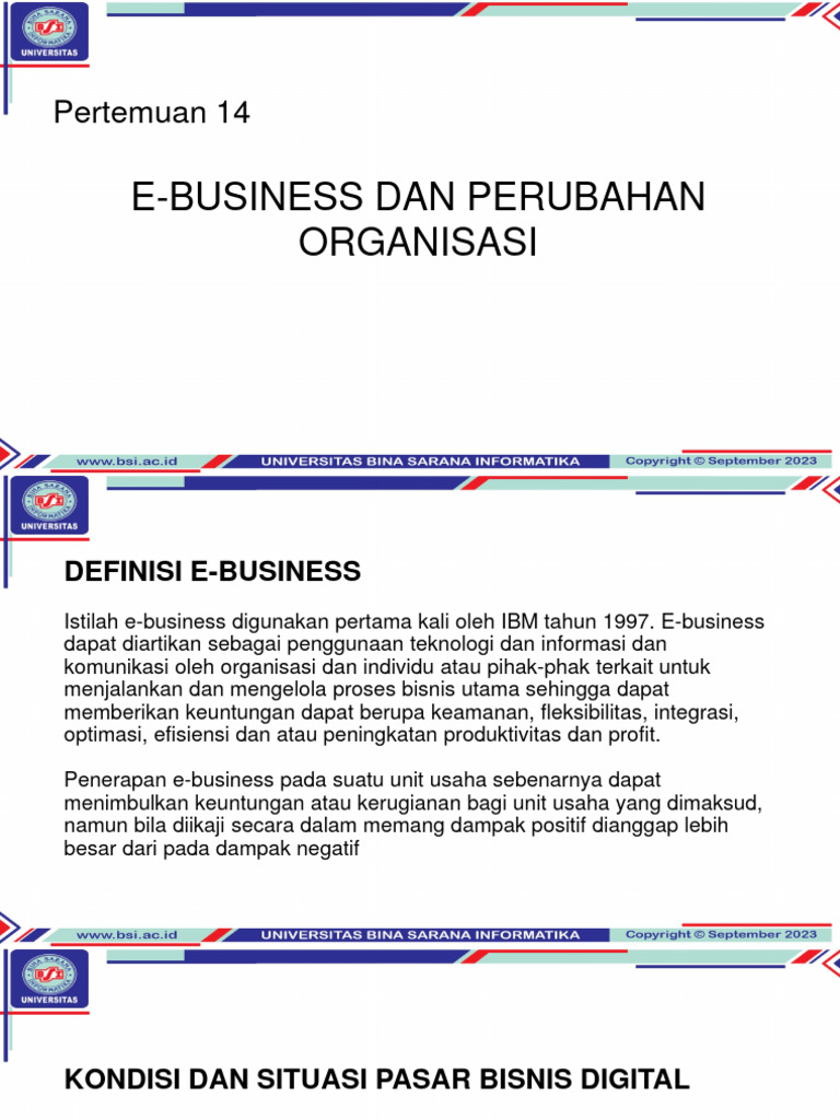 E-Business dan Tim Kerja | PDF | Karier & Perkembangan | Bisnis