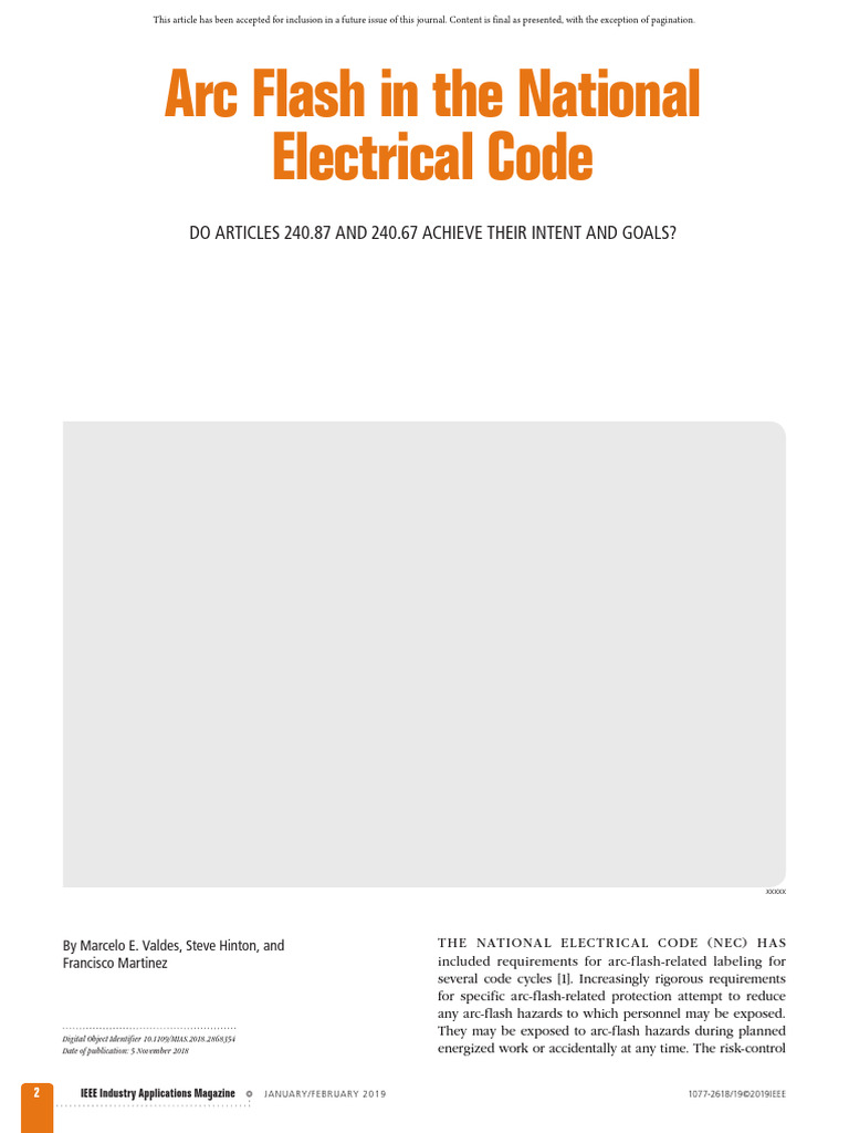 Arc Flash Compliance in NEC 2020 | PDF | Fuse (Electrical) | Electric Arc