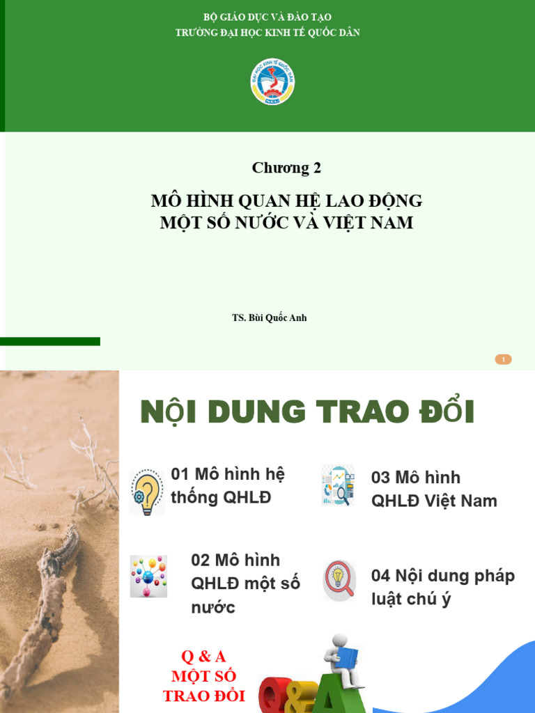NEU- NLKT 12 - Mô hình Quan hệ lao động Ts. Bùi Quốc Anh | PDF