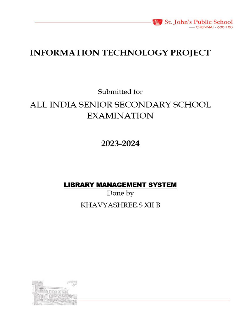 Information Technology Project | PDF | Libraries | User (Computing)