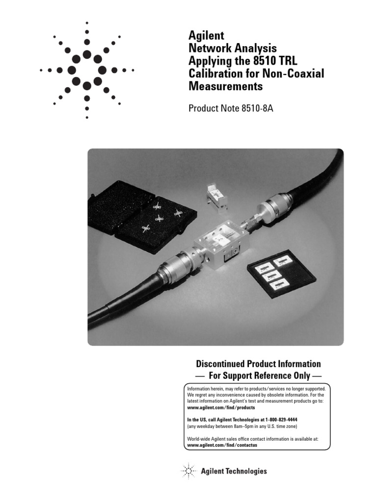TRL Calibration for Non-Coaxial Measurements | PDF | Transmission Line ...