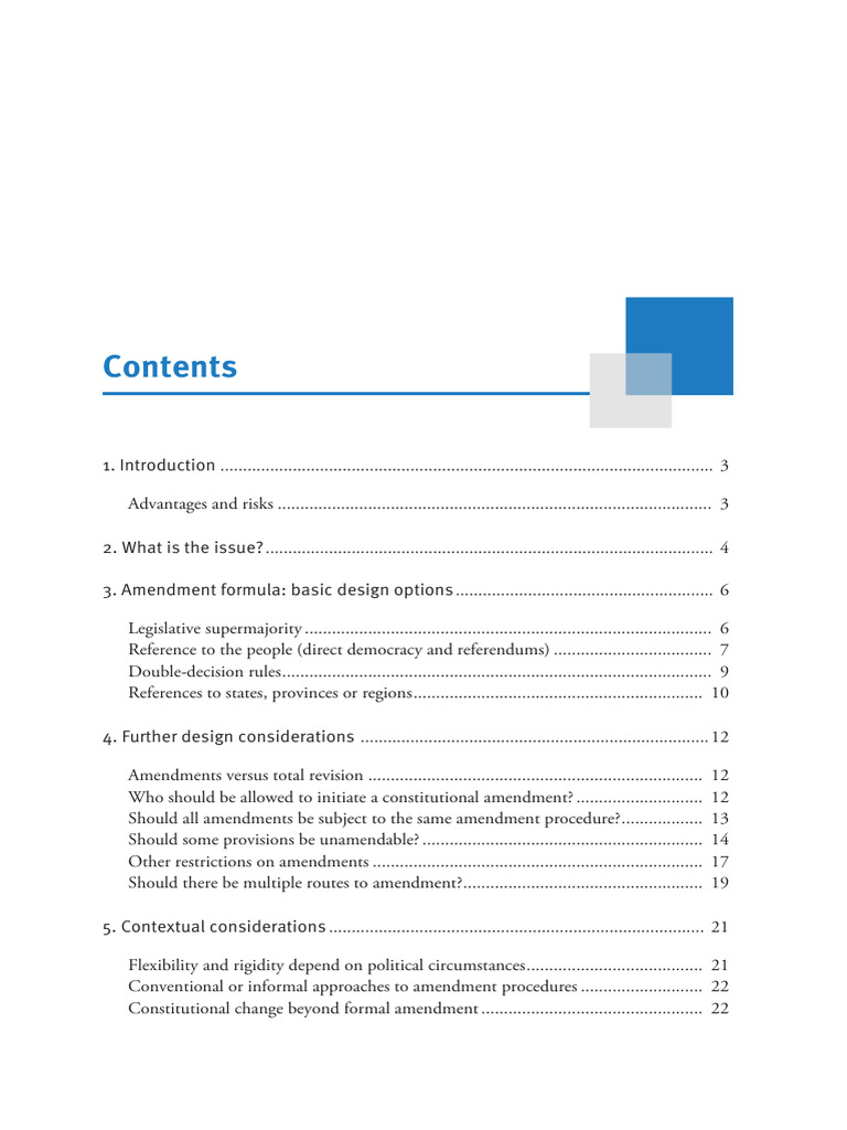 Constitutional Amendment Procedures | PDF | Constitutional Amendment ...