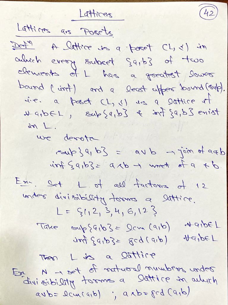 Lattice Theory Pdf